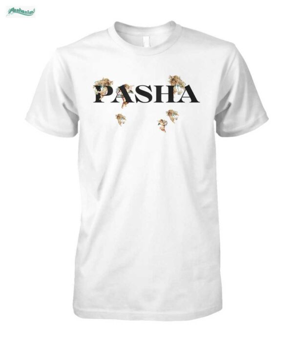 Pashanim PASHA T-Shirt (Schwarz) mit Engel Design | Offizielles ...